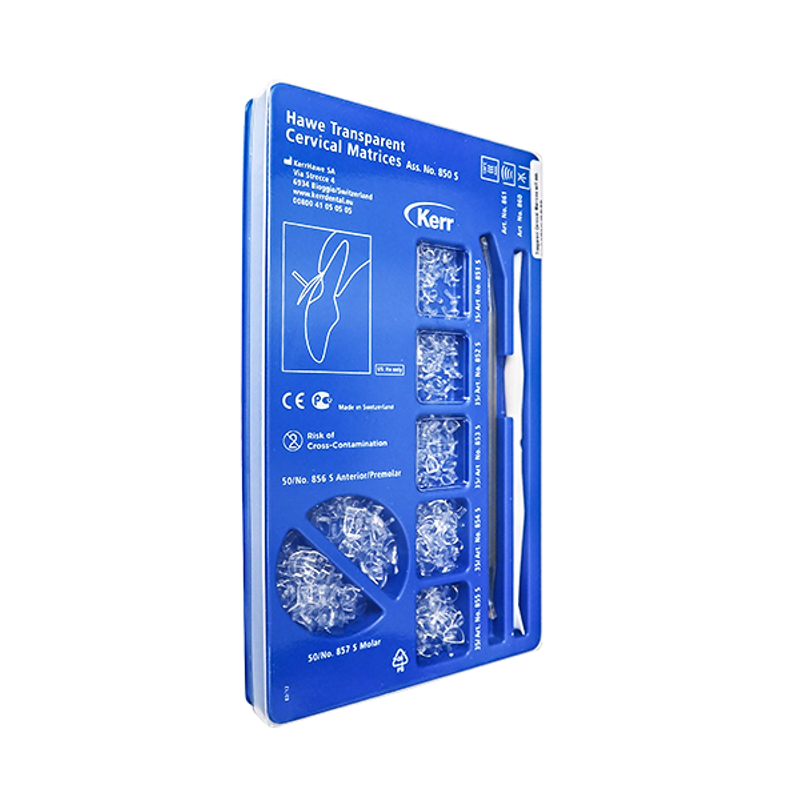 Kit of transparent cervical matrices