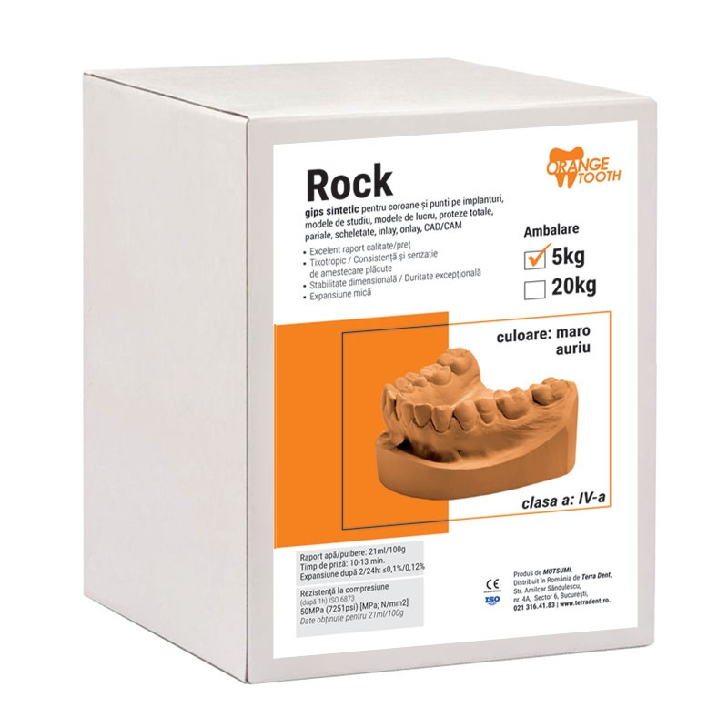 Ghips OrangeTooth Rock clasa a IV-a, 5kg Culoare GALBEN