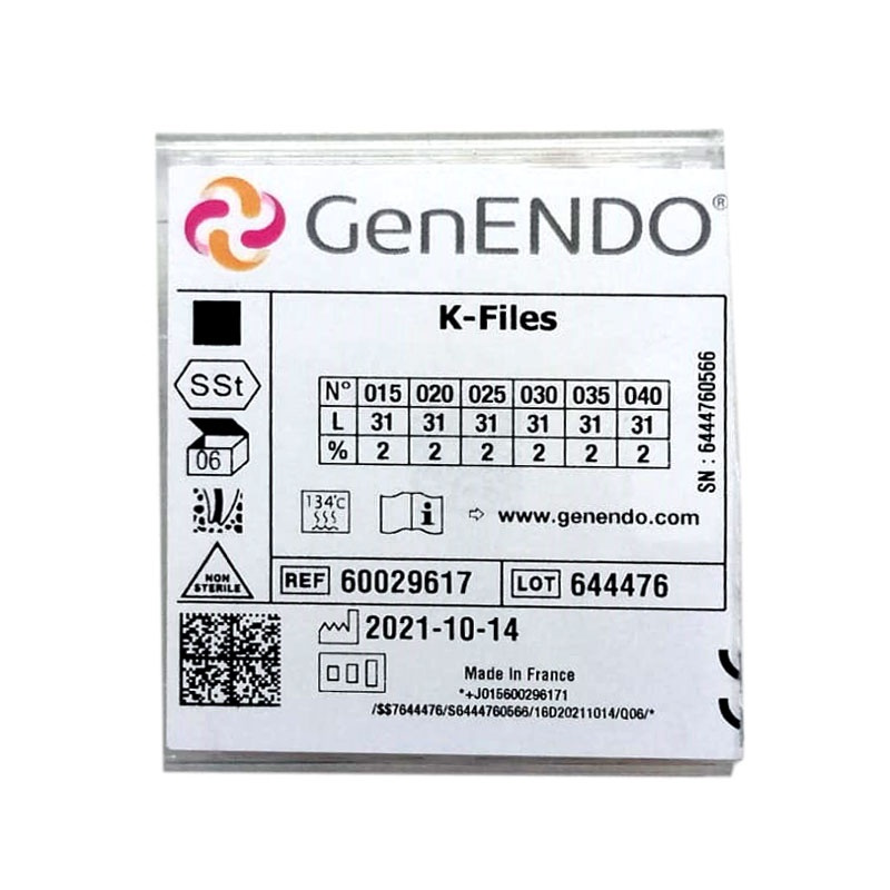 Ace manuale K-Files GenENDO Lungime 21 mm Marime #08