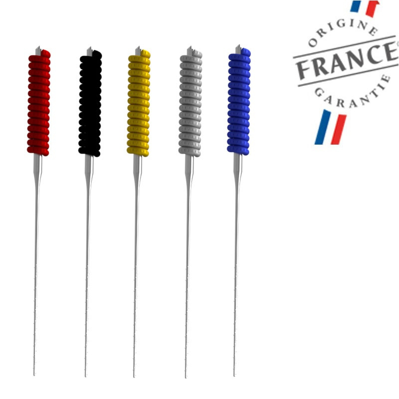 nerve broaches, set of 12 broaches GenENDO Colour RED Size #35 Length 1XF