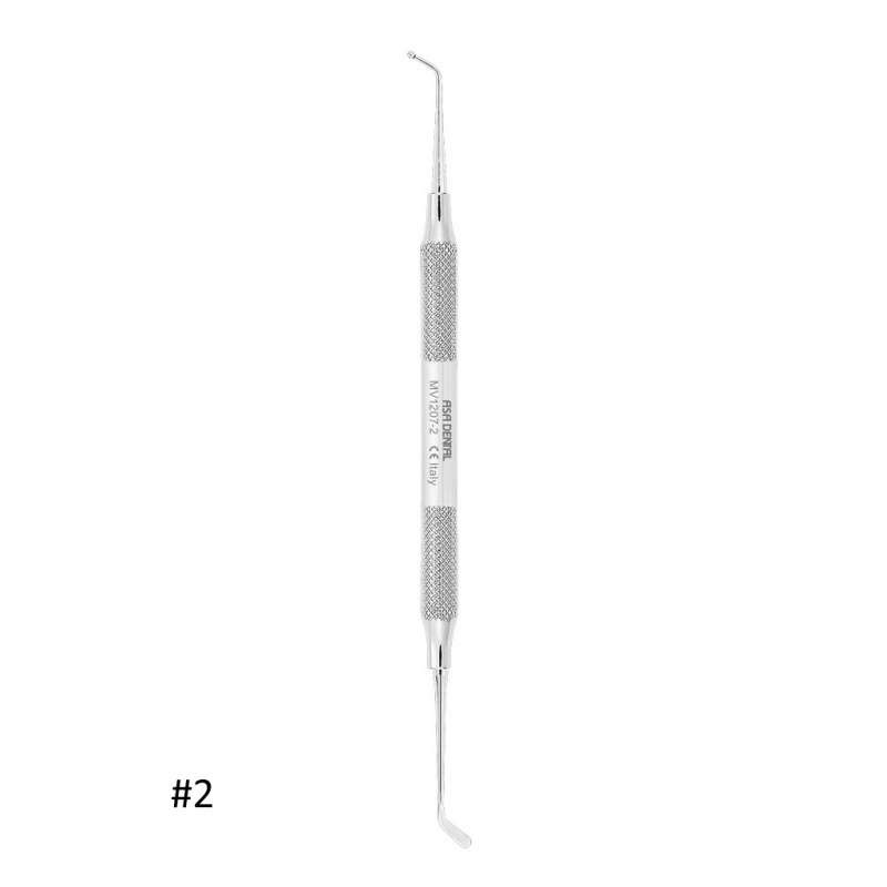 AsaDental Double-ended filling instrument with ball and spatula Size #1