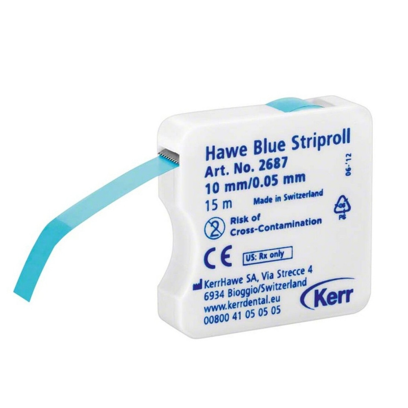 Matrix celluloid roll strips Kerr 0.05mm blue Size 8 mm